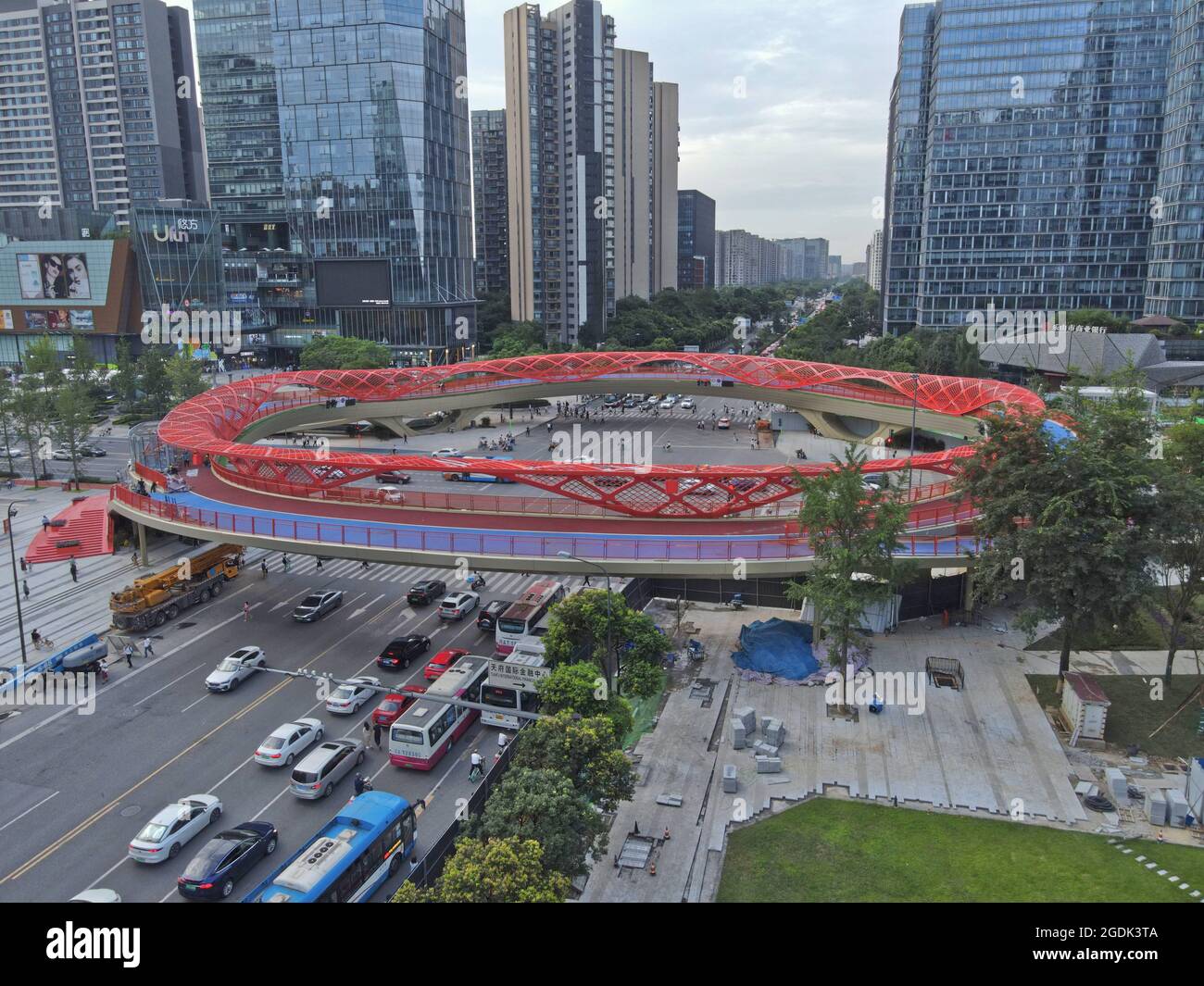 CHENGDU, CHINA - JULY 27, 2021 - Aerial photo taken on July 27, 2021 ...