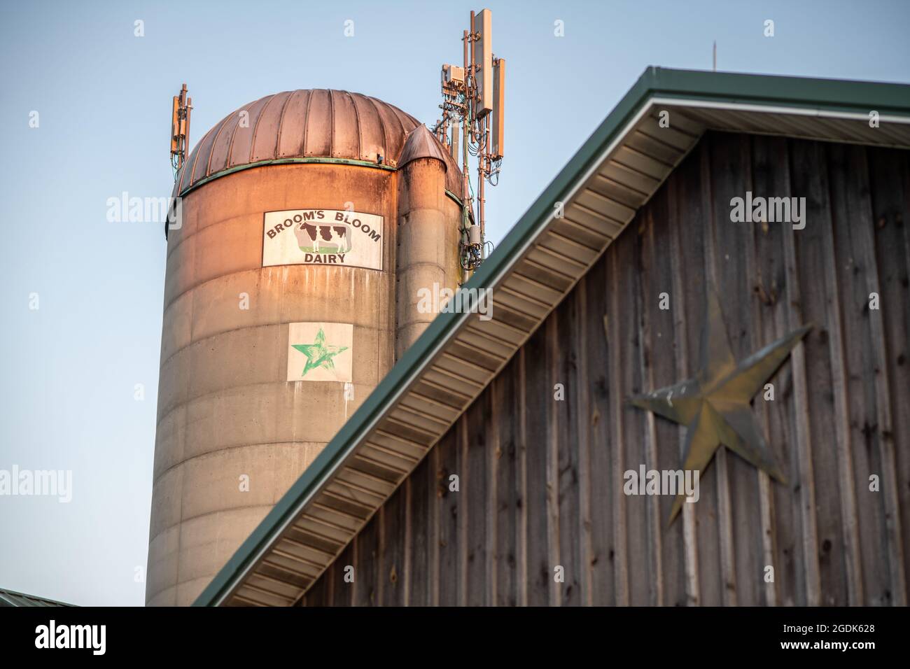 Dairy Processing at Broom Bloom Stock Photo - Alamy