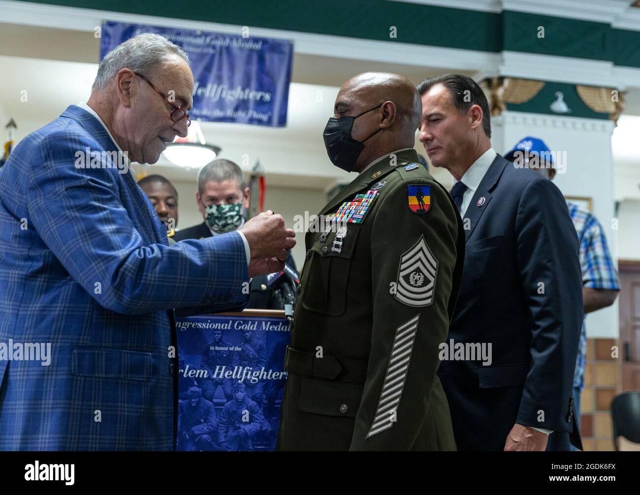 New York, NY - August 13, 2021: Senator Chuck Schumer, elected ...