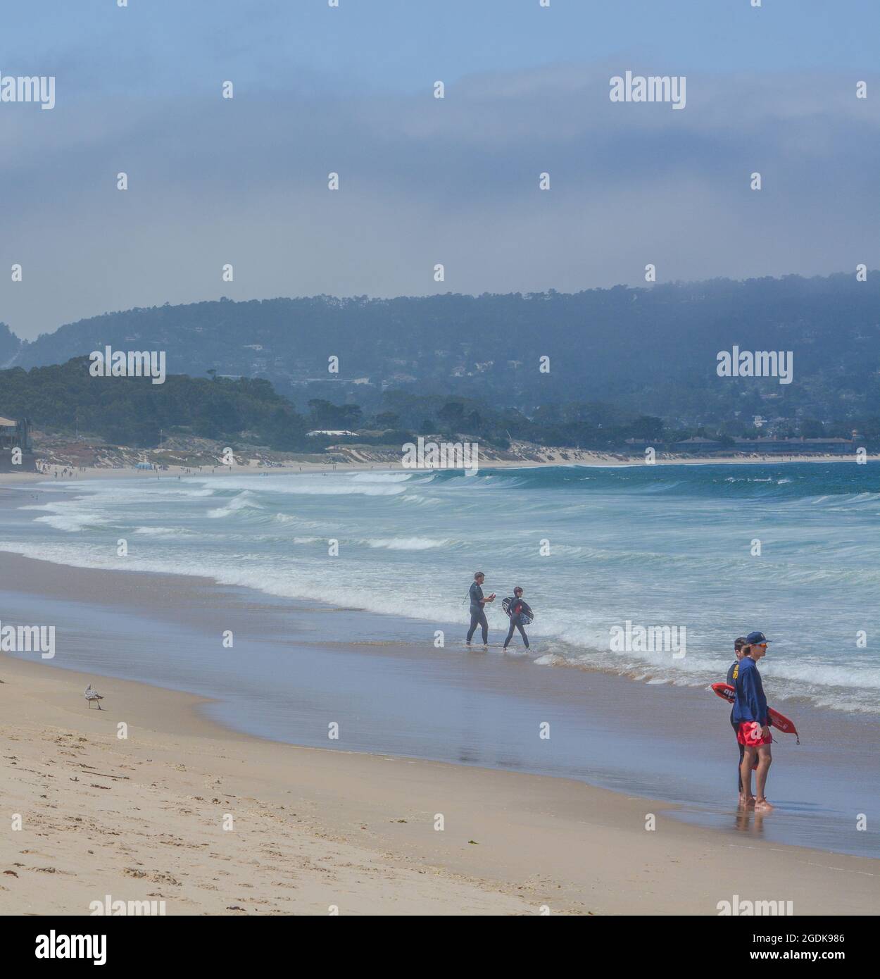 The beautiful Monterey State Beach in Seaside, Monterey County ...
