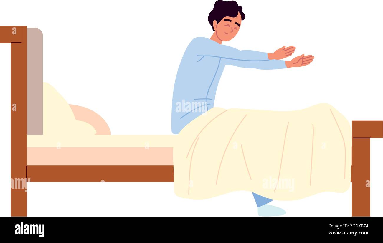 man waking up Stock Vector Image & Art - Alamy