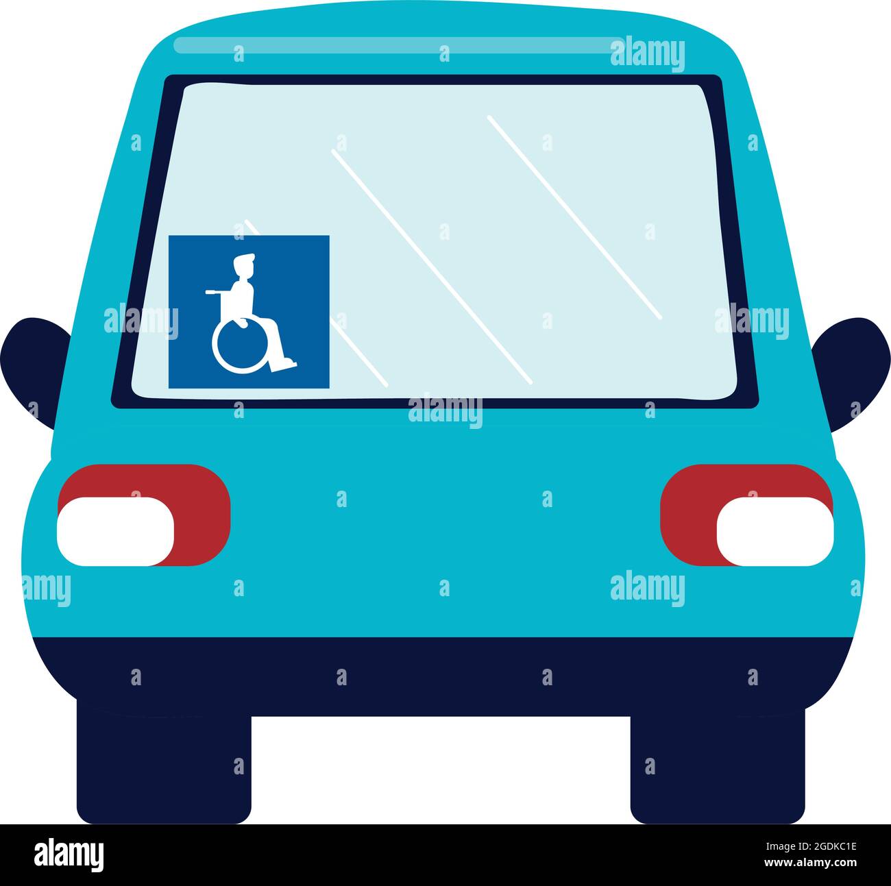 Handicap people road sign Stock Vector Images - Alamy