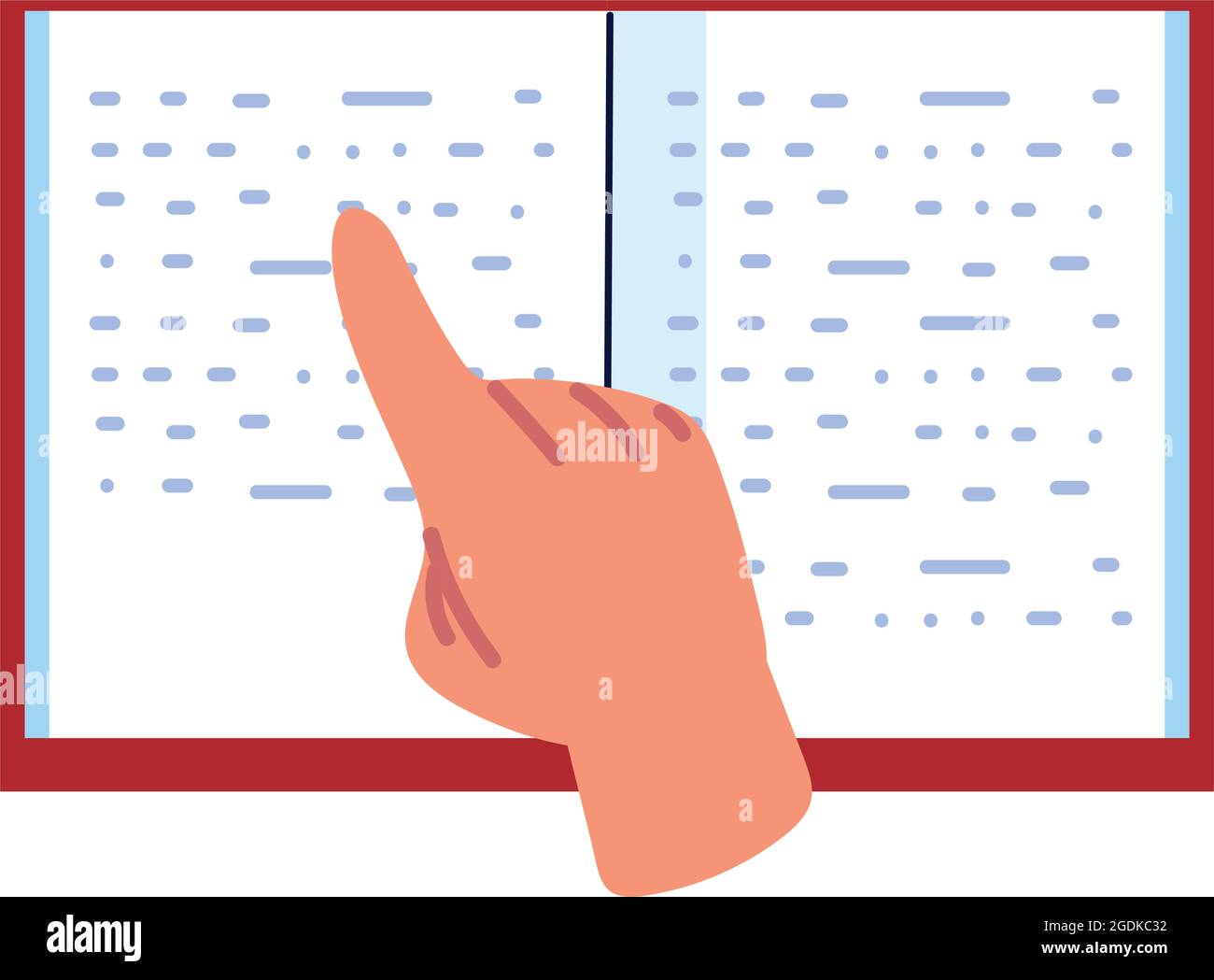 braille book with visual impaired Stock Vector Image & Art - Alamy