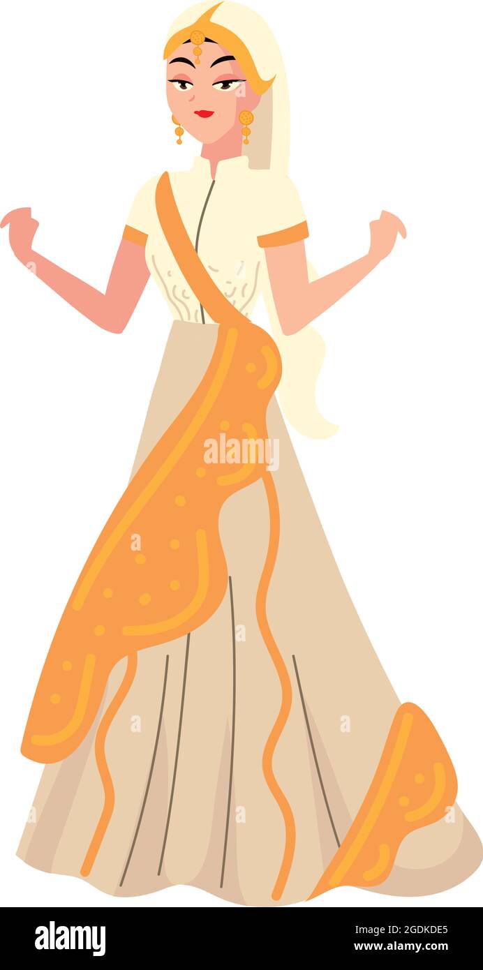 arab bride in traditional dress Stock Vector Image & Art - Alamy