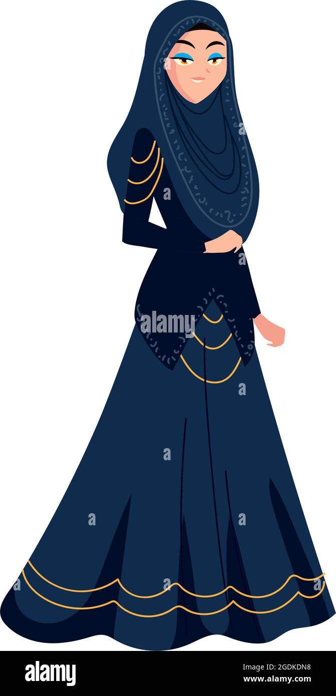 elegant arabic bride Stock Vector Image & Art - Alamy