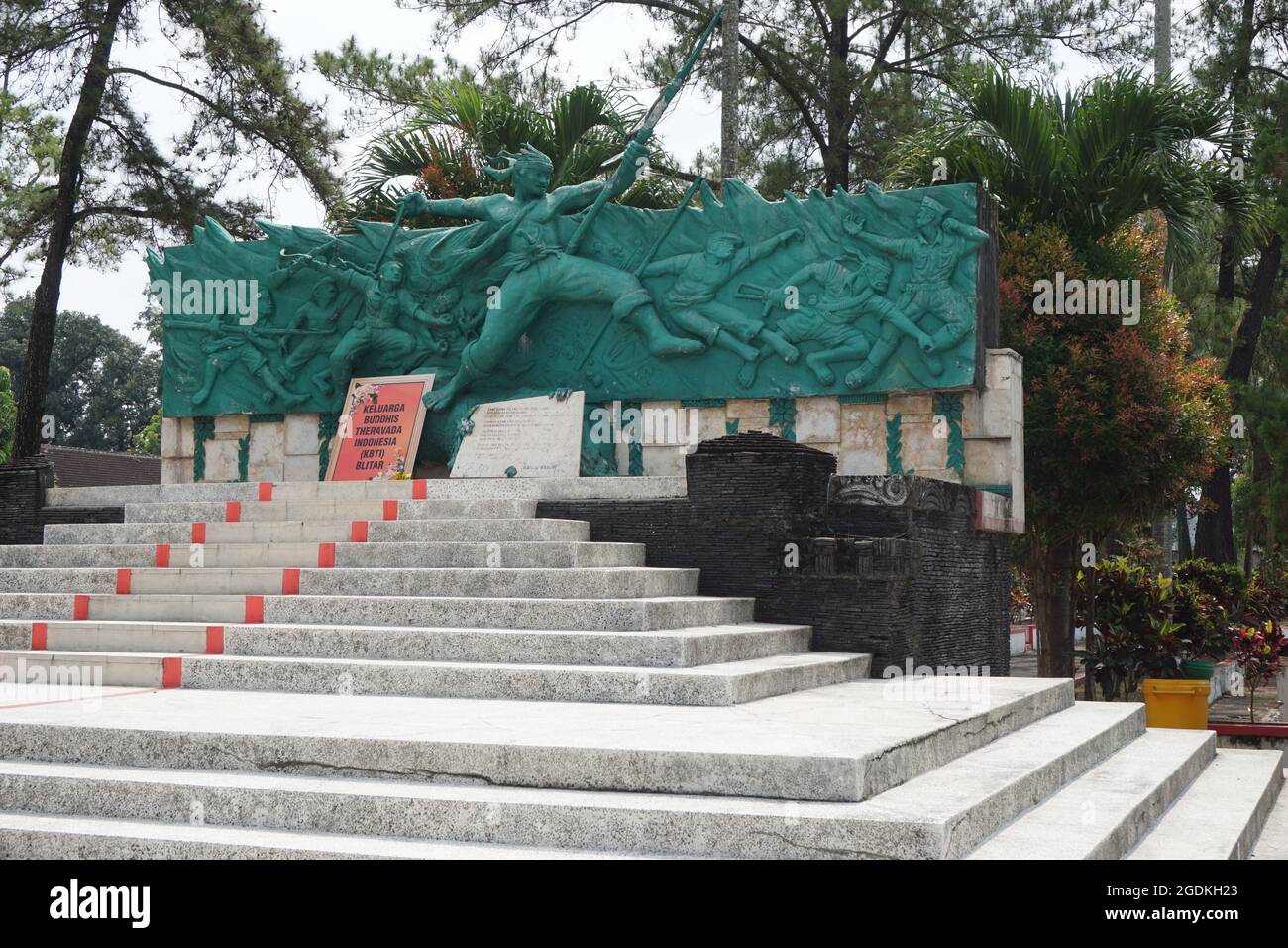 The Monument In Taman Makam Pahlawan Raden Wijaya On Blitar East Java