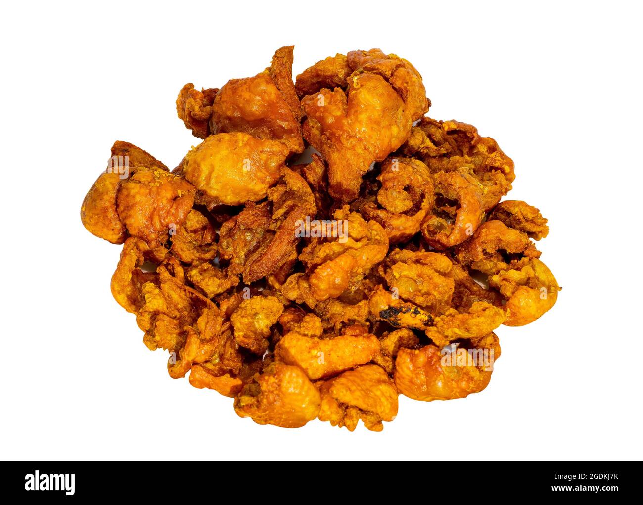 Fried chicken skins are delicious to eat with rice or as a snack ...