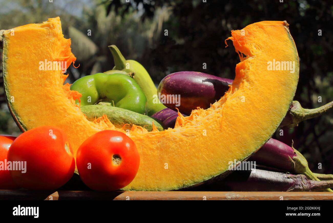 newly grown fresh summer vegetables for healthy diet Stock Photo - Alamy