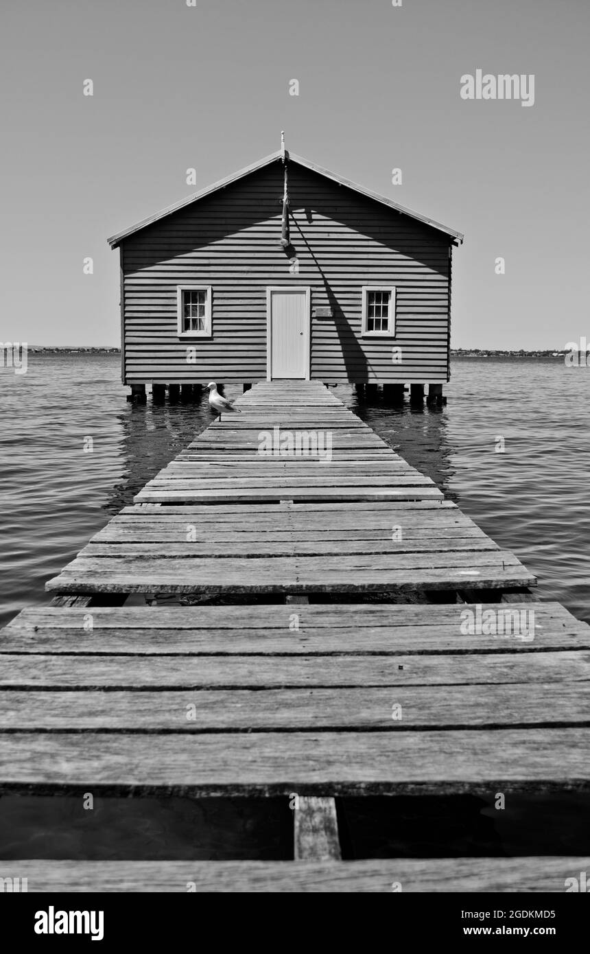 Perth boat house Black and White Stock Photos & Images - Alamy