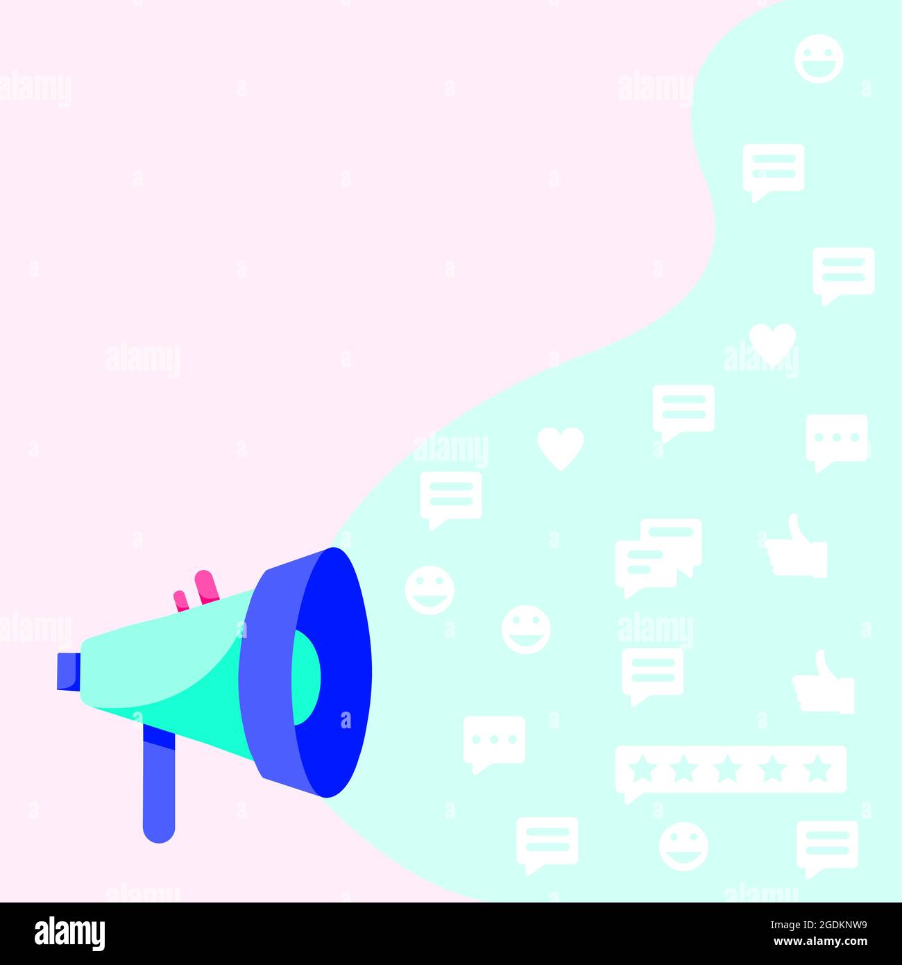 Large Megaphone Drawing With Different Messaging S And Smiley. Big ... Large Megaphone Drawing With Different Messaging S And Smiley. Big ...