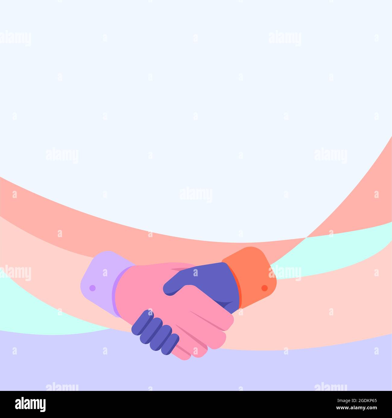 Two women shaking hands in Stock Vector Images - Alamy