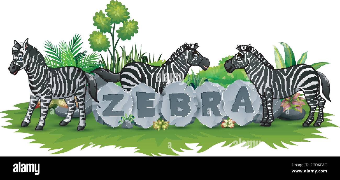 Zebra flat logo Cut Out Stock Images & Pictures - Alamy