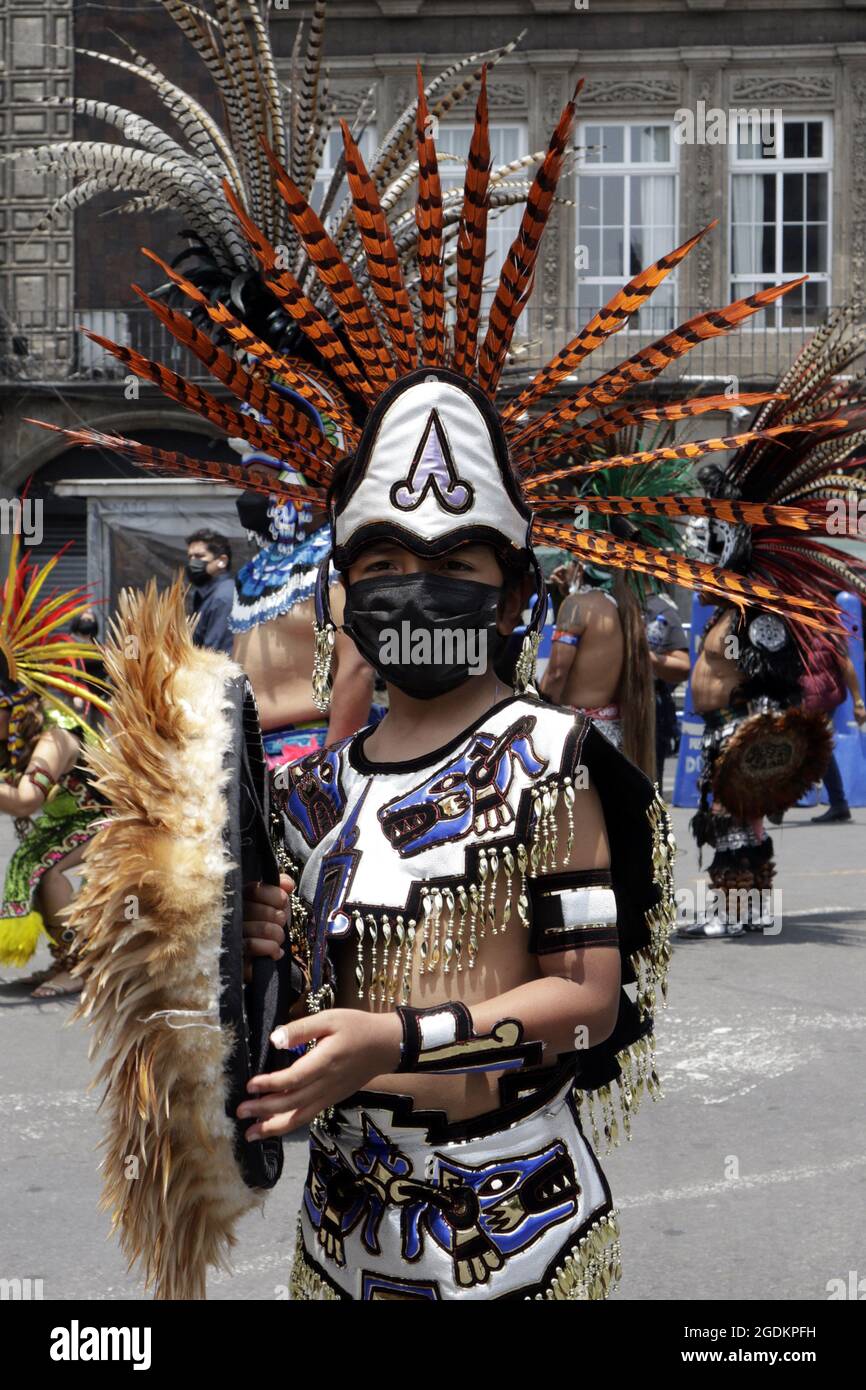 Mexico City, Mexico . 13th Aug, 2021. Portrait of a person, disguised ...