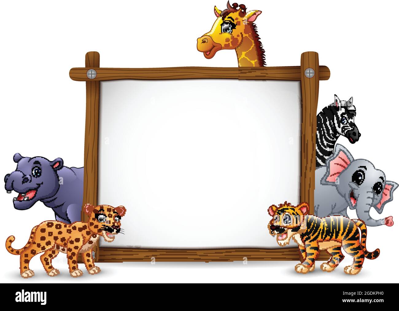 Animals blank sign wood Cut Out Stock Images & Pictures - Alamy