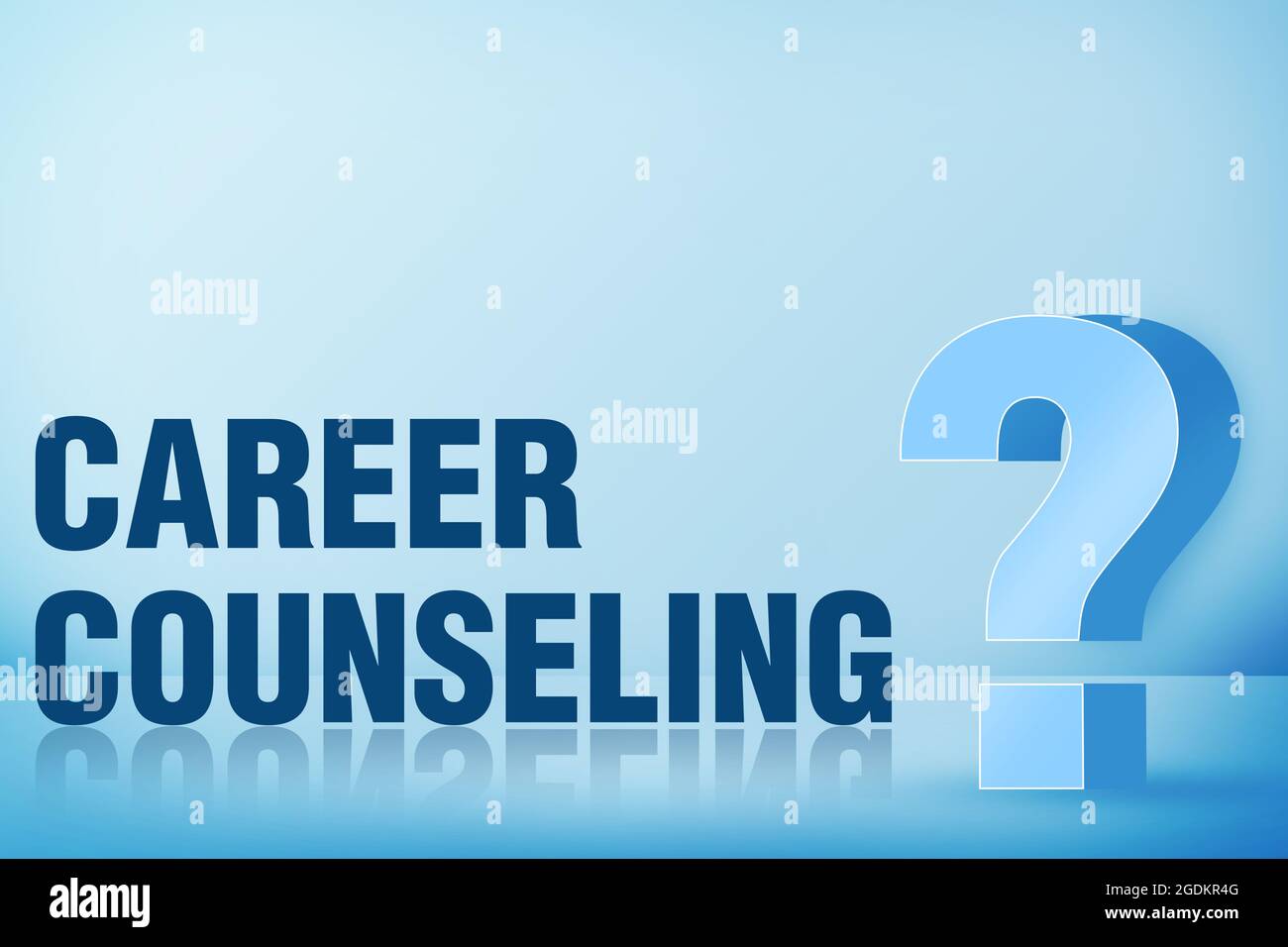 Career Counseling Banner Abstract 3D Rendered Background with Question ...
