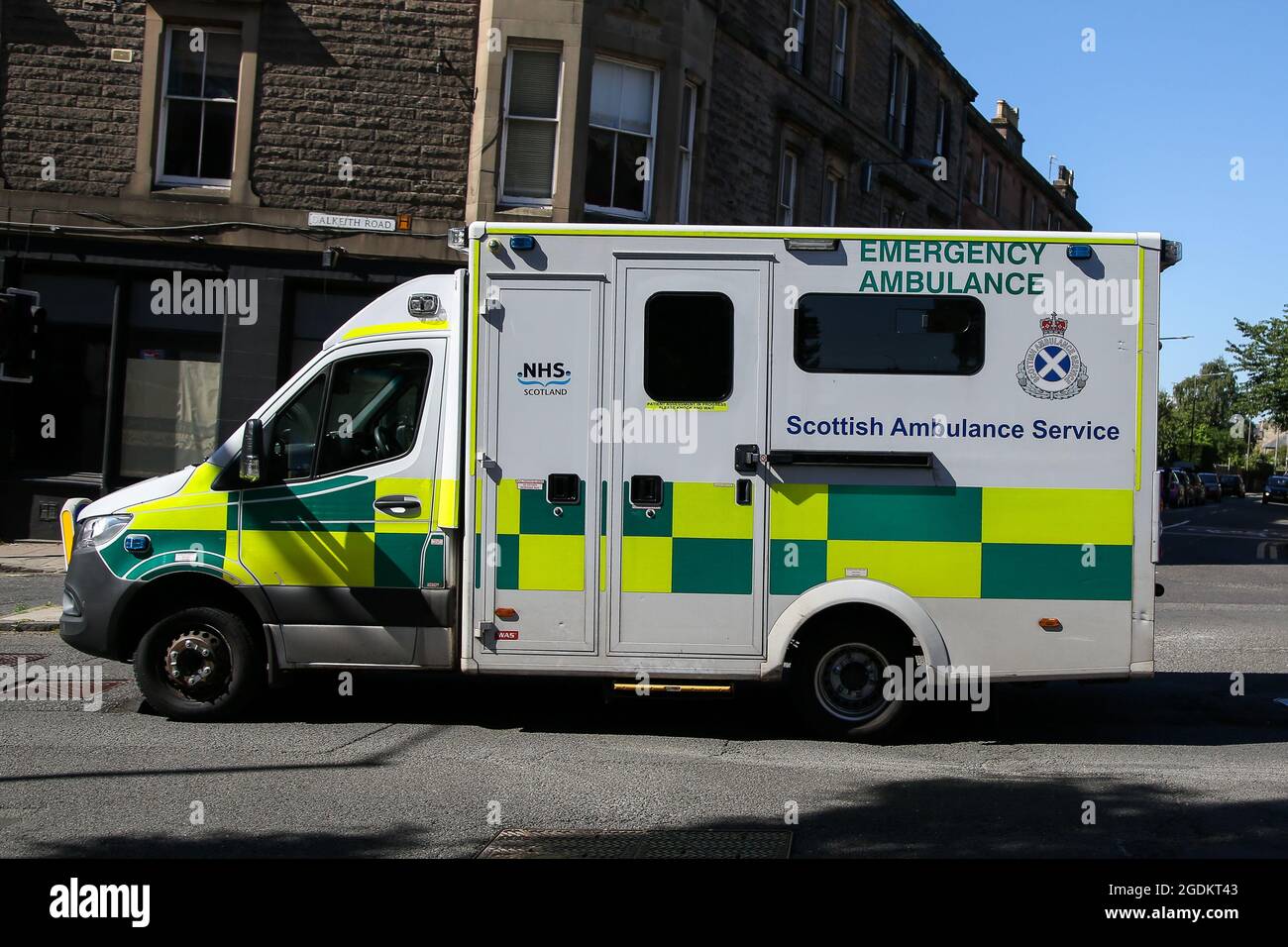 The Scottish Ambulance Service attends an emergency in Edinburgh ...