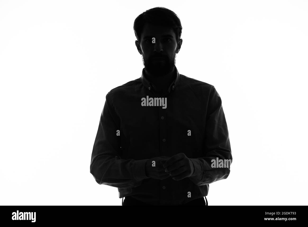 Man in shadow back view lifestyle Black and White Stock Photos & Images ...