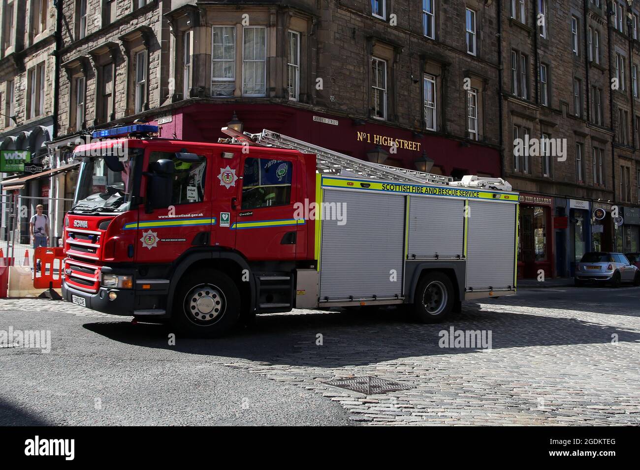 Scottish Fire and Rescue Service attends an emergency in Edinburgh ...