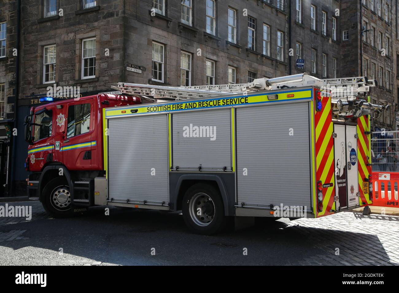 Scottish Fire and Rescue Service attends an emergency in Edinburgh ...