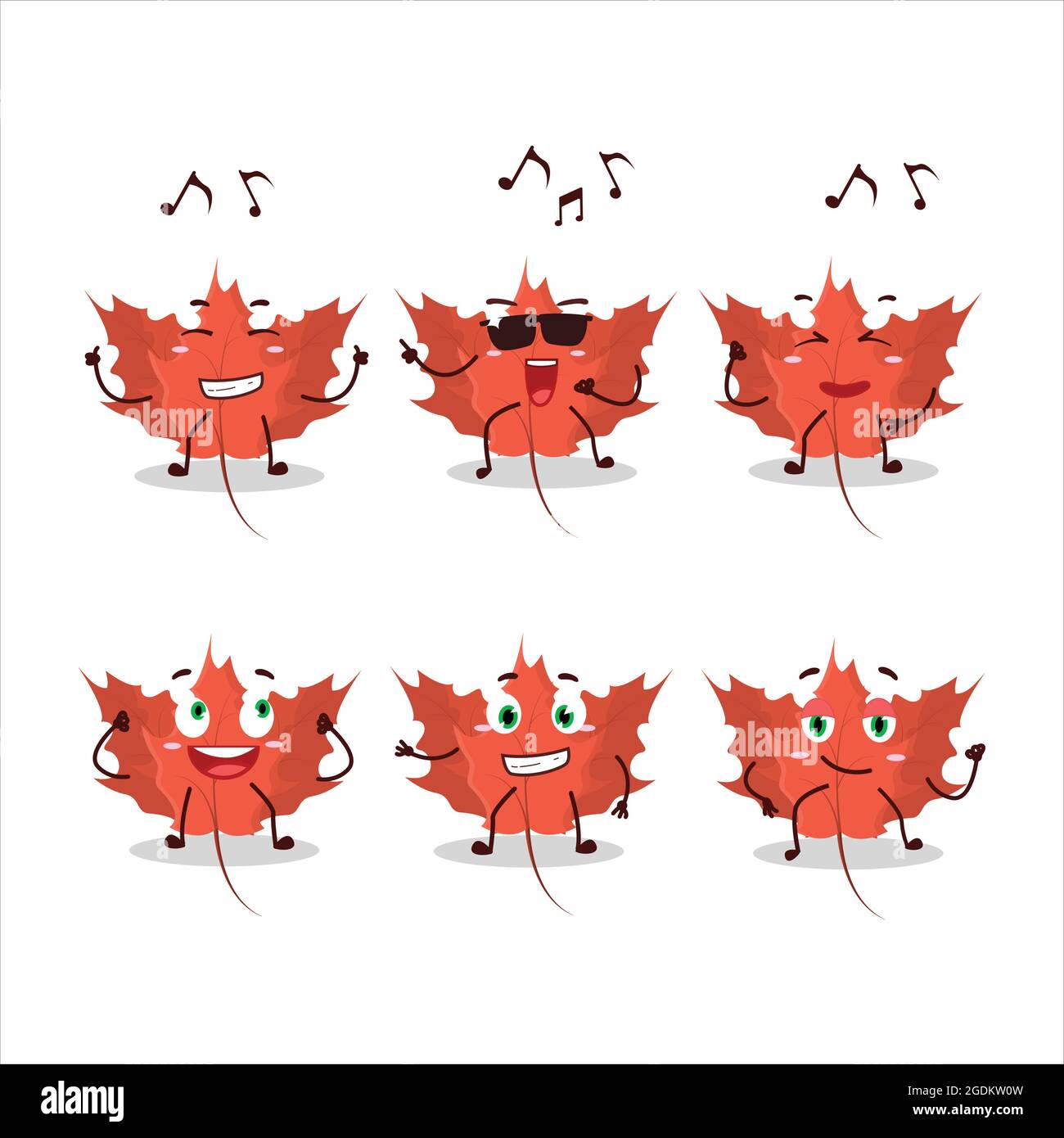 An image of autumn blaze maple dancer cartoon character enjoying the ...