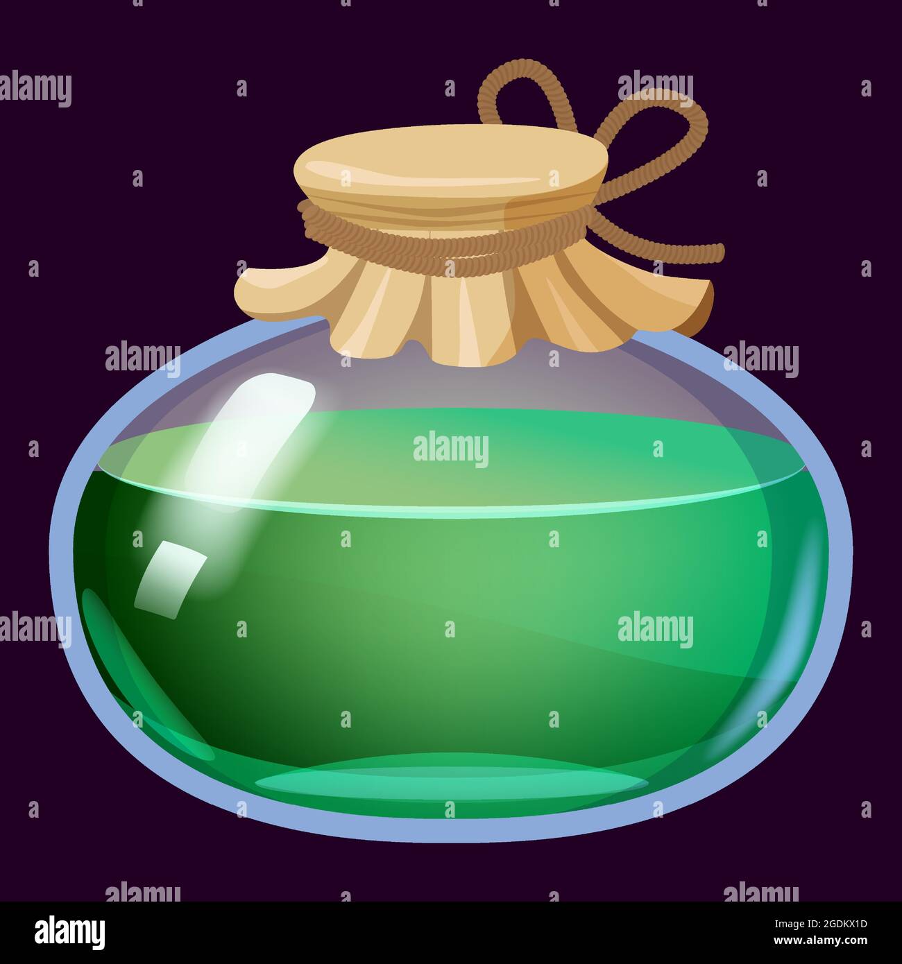 Bottle liquid potion magic elixir colorful . Game icon GUI for app games user interface. Vector ...