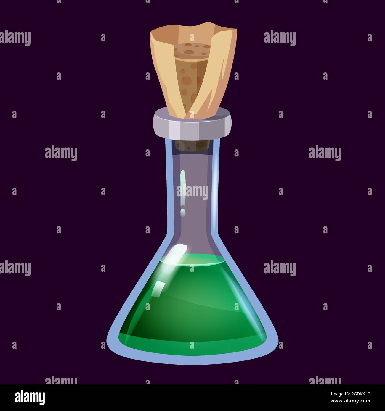 Bottle liquid potion magic elixir colorful . Game icon GUI for app ...
