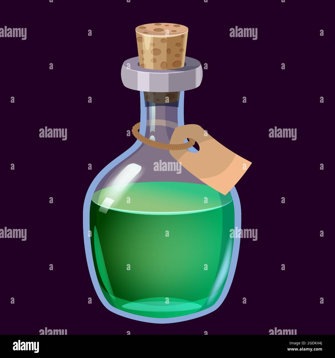 Bottle liquid potion magic elixir colorful . Game icon GUI for app ...