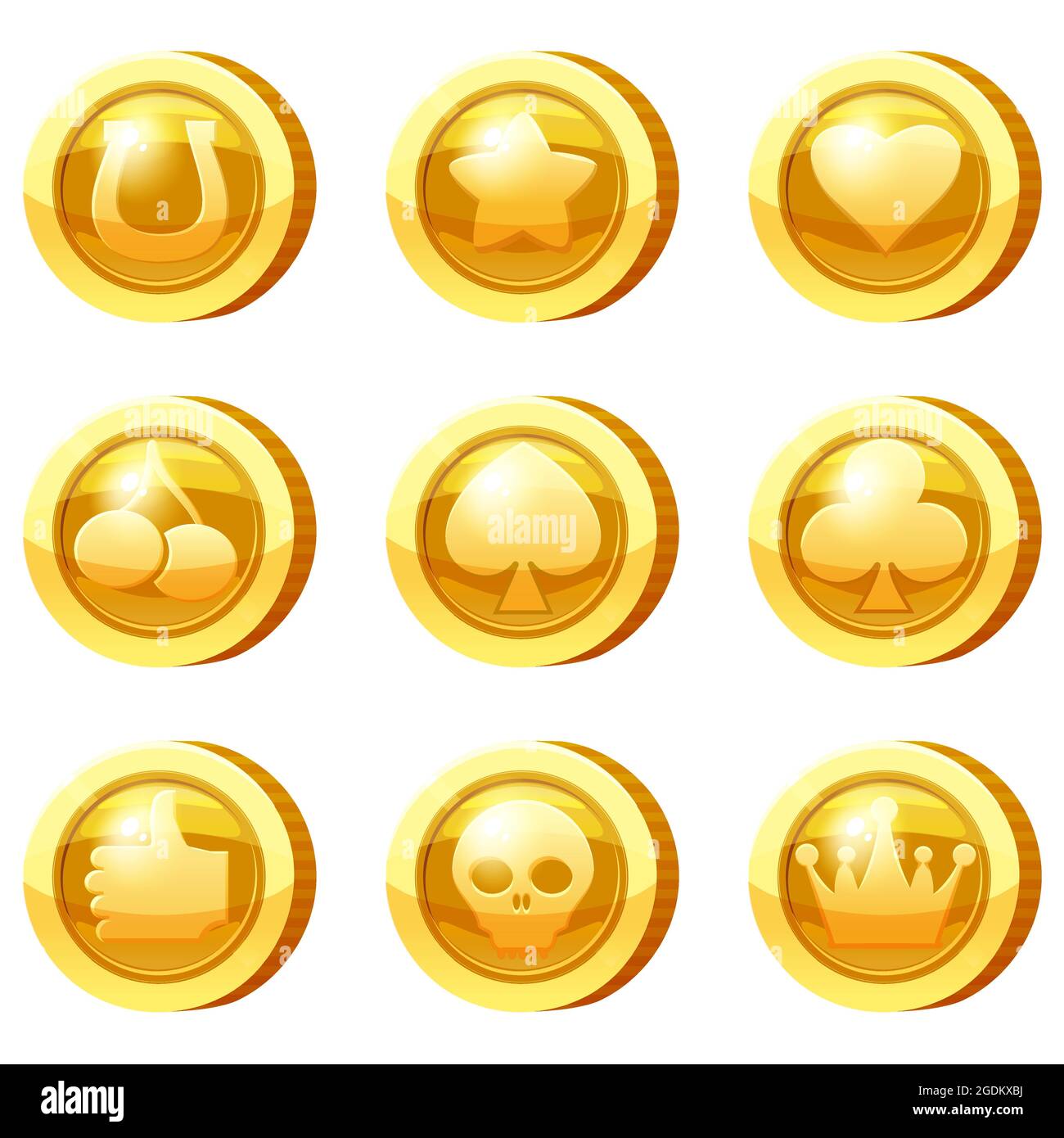 Gold Coins Vector Png