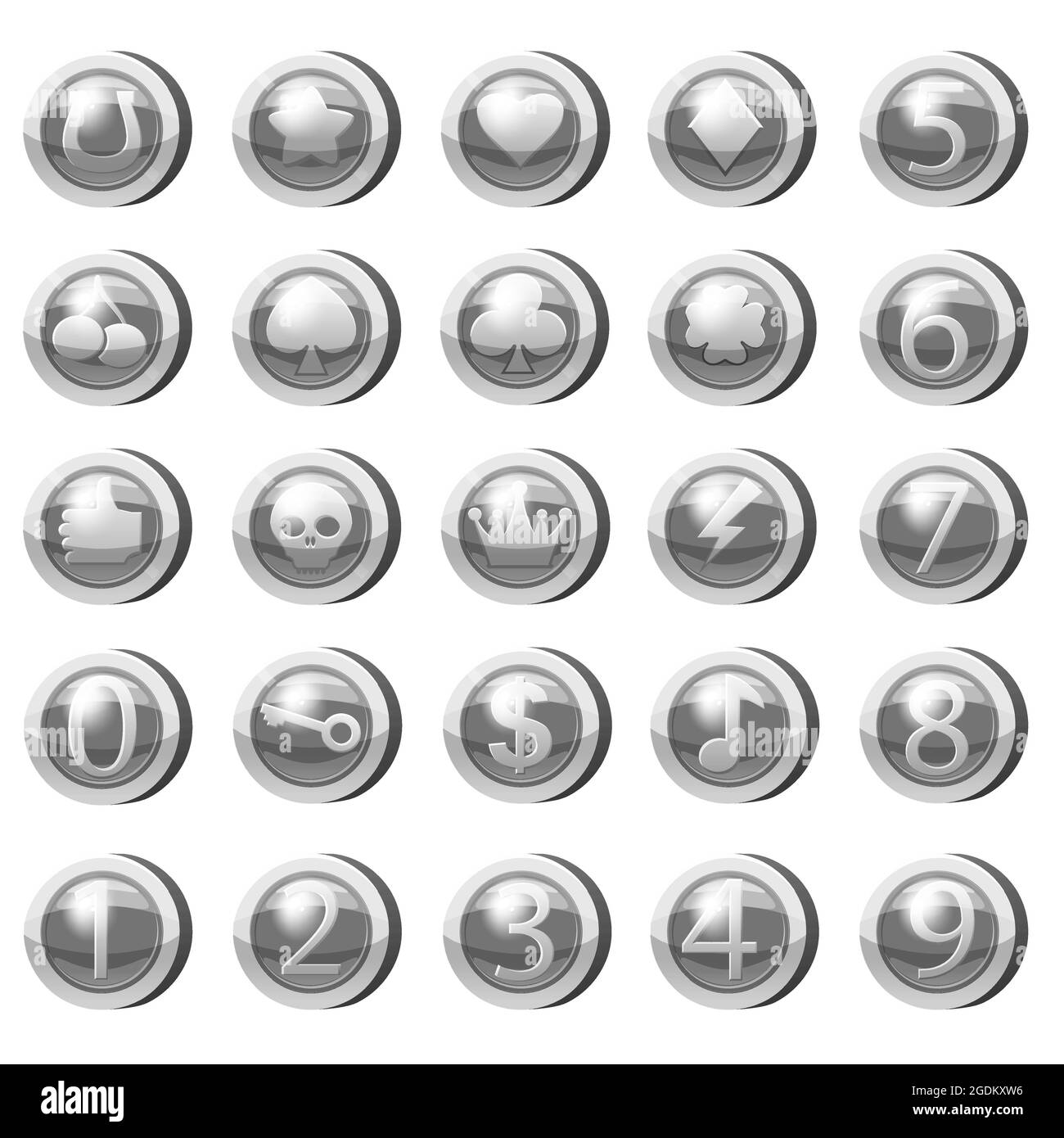 3d golden play button icon Black and White Stock Photos & Images - Alamy