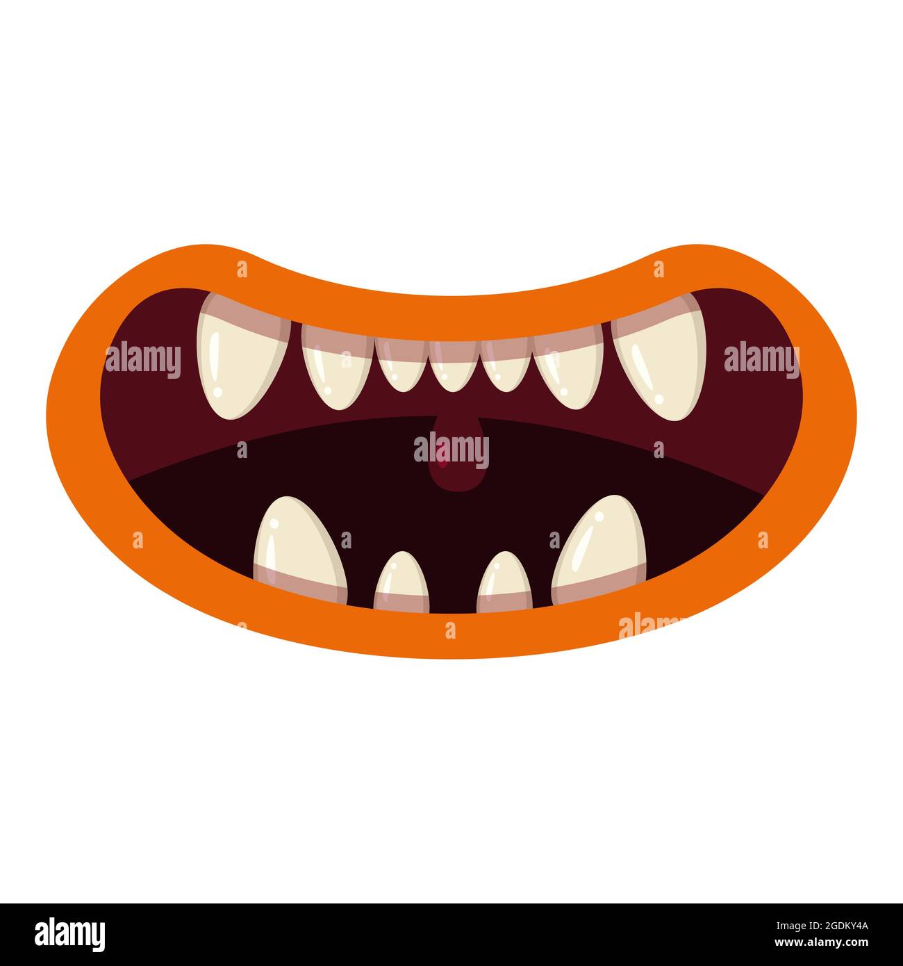 Monster mouth creepy and scary. Funny jaws teeths creatures expression ...
