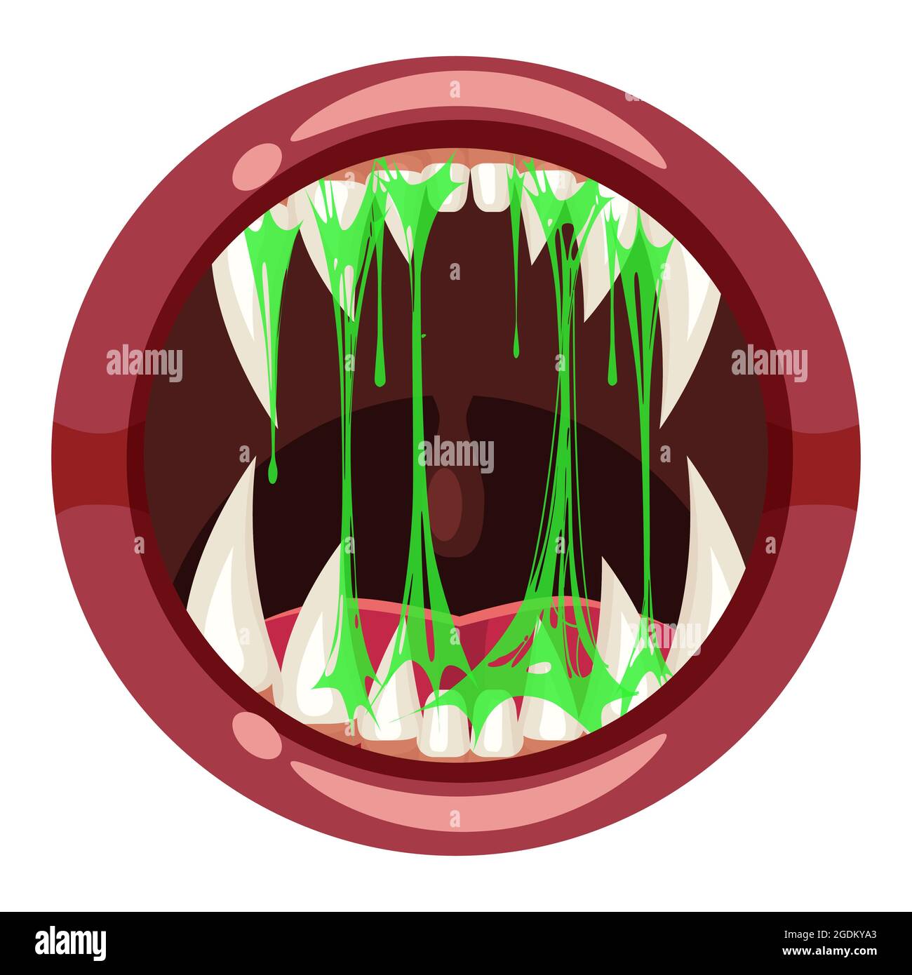 Monster mouth creepy and scary. Funny jaws teeths creatures expression ...