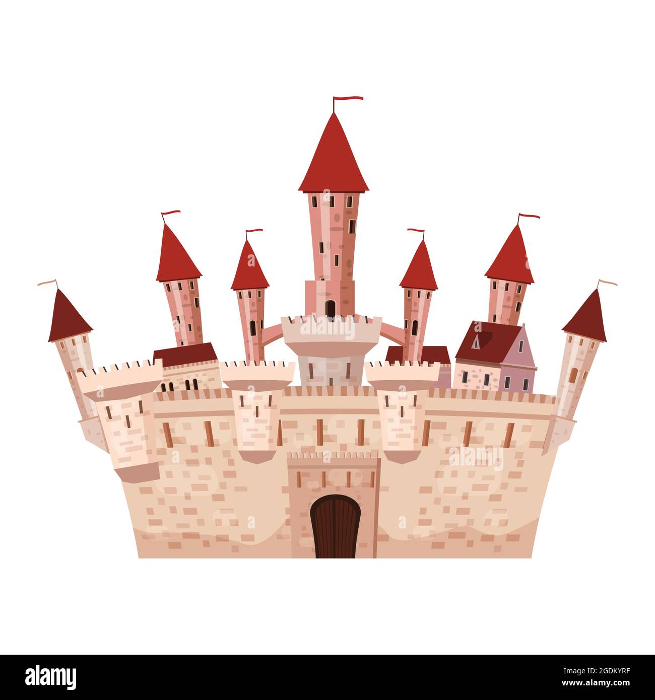 Princess Castle is a fairy tale architecture of the Middle Ages Europe ...