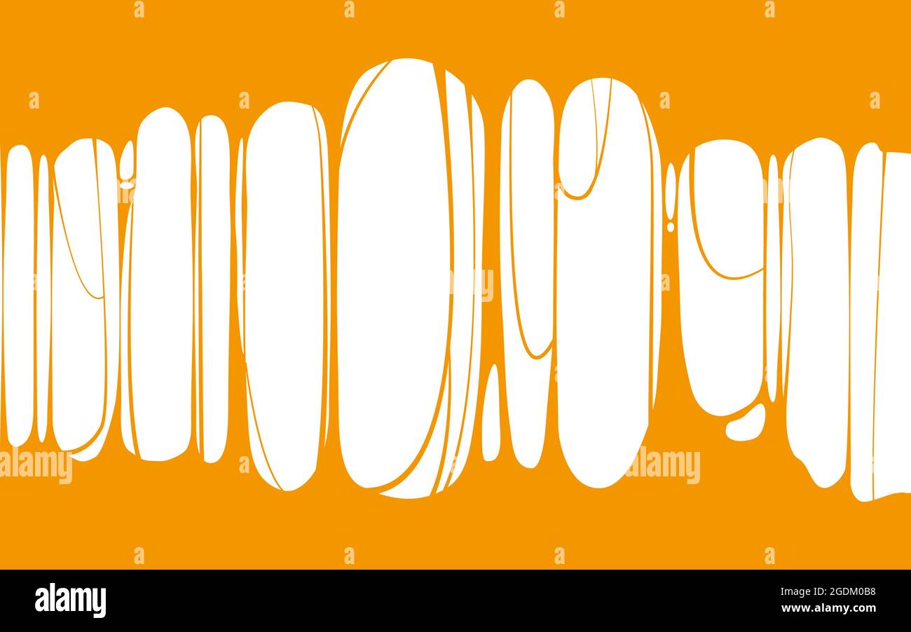 Slime sticky orange banner, spittle, snot. Frame of scary zombie, alien ...