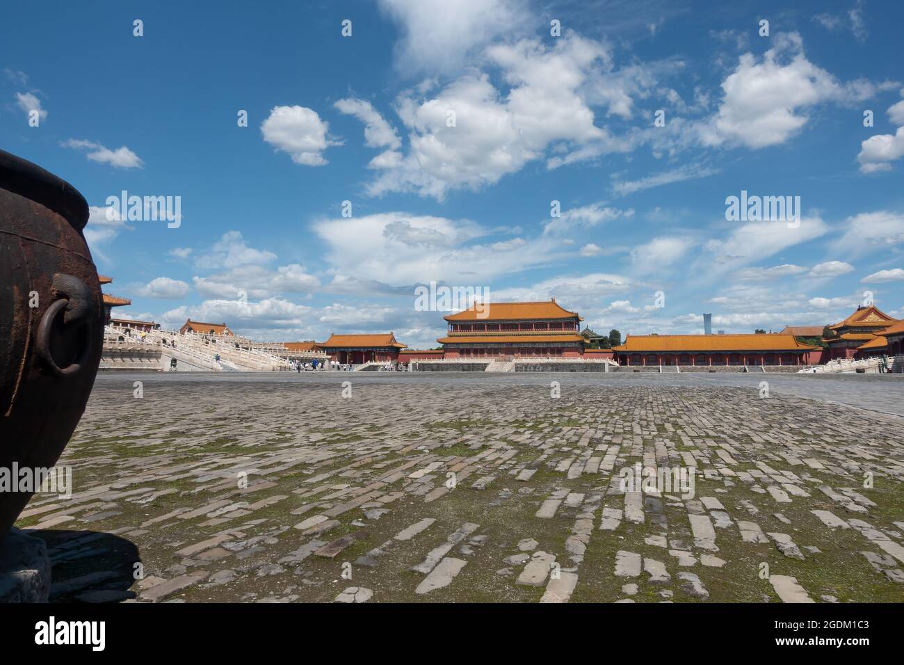 The square of Taihe Hall in Forbidden City, Beijing of China Stock ...
