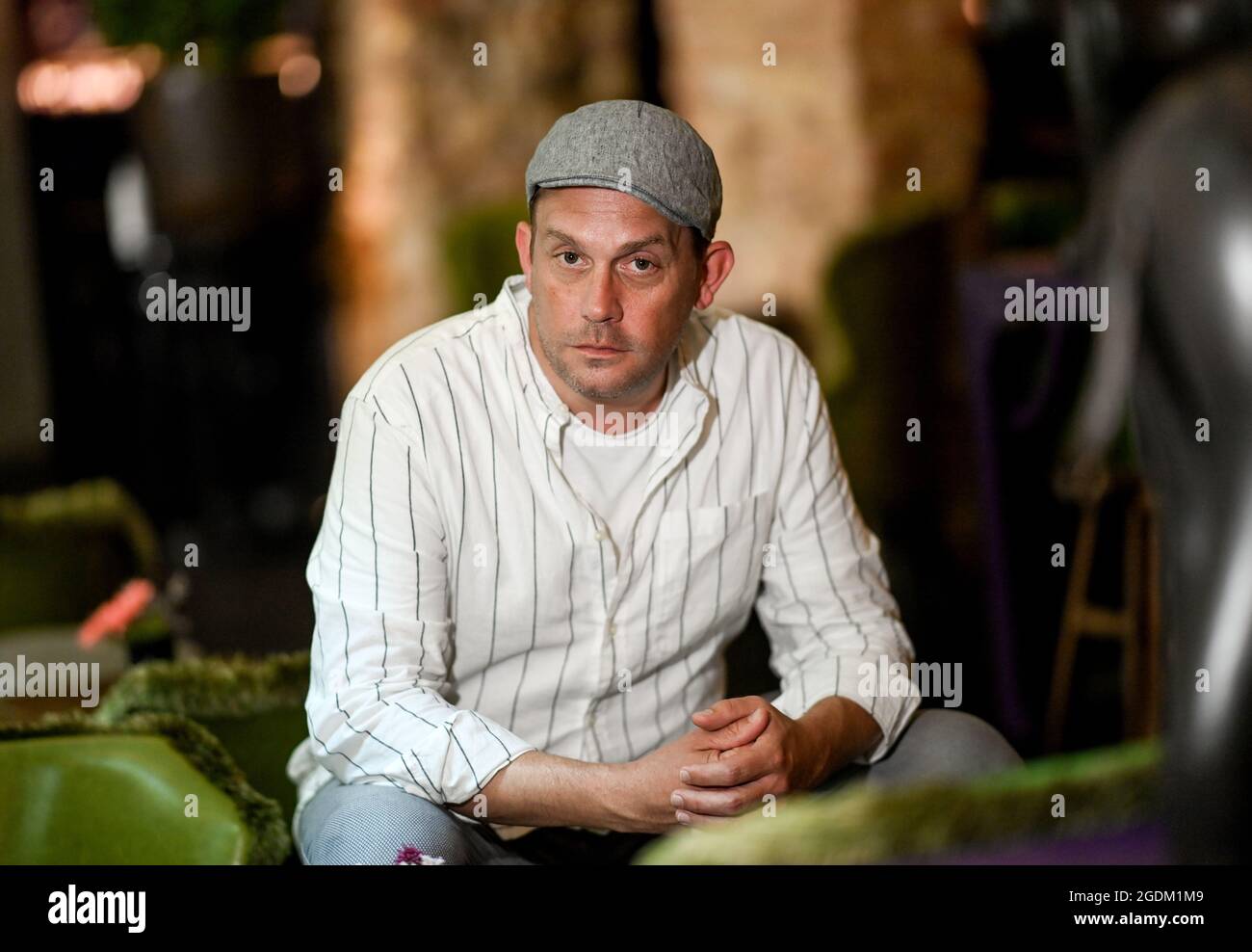 11 August 2021, Berlin: Sebastian Bezzel, actor on the sidelines of a ...