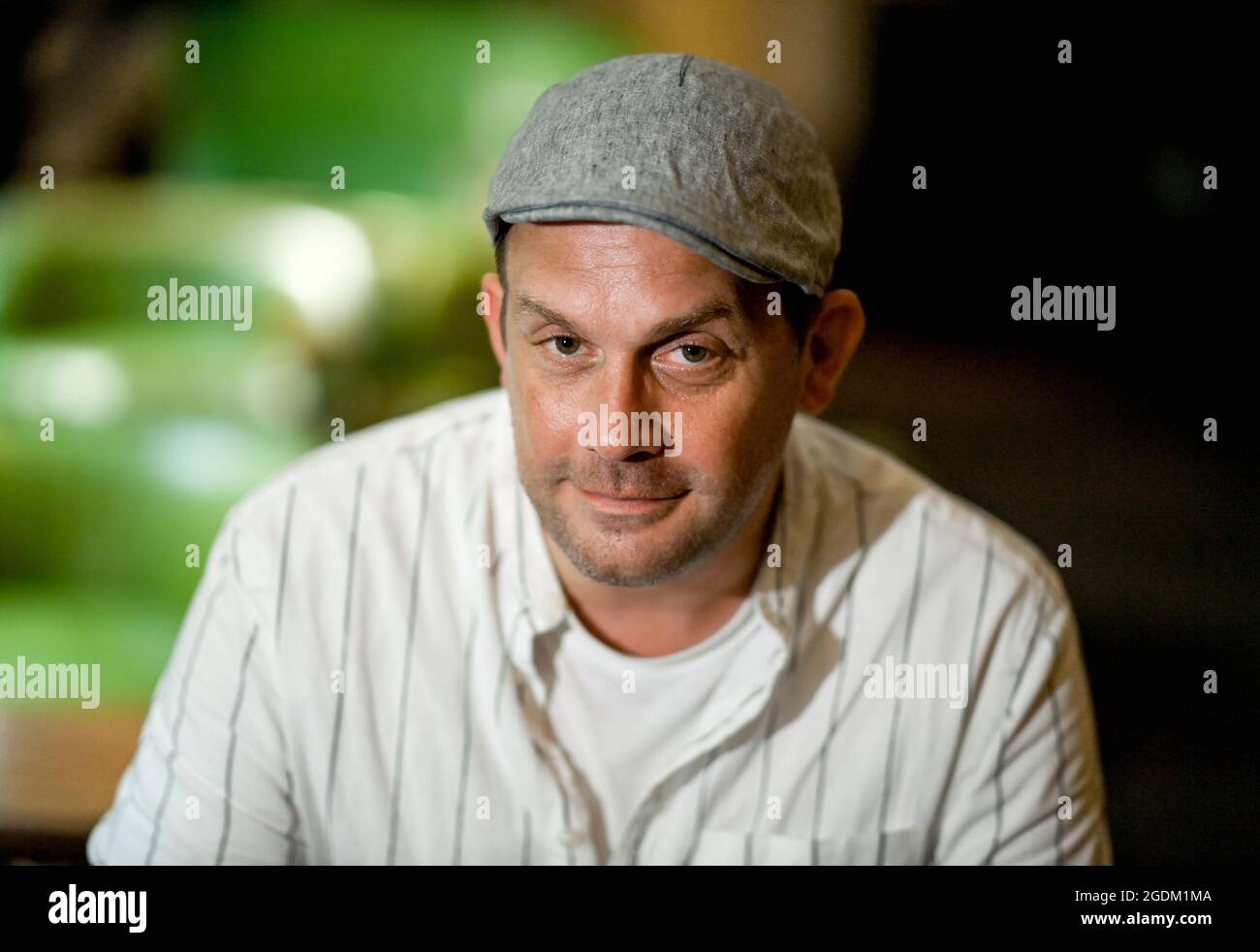 11 August 2021, Berlin: Sebastian Bezzel, actor on the sidelines of a ...