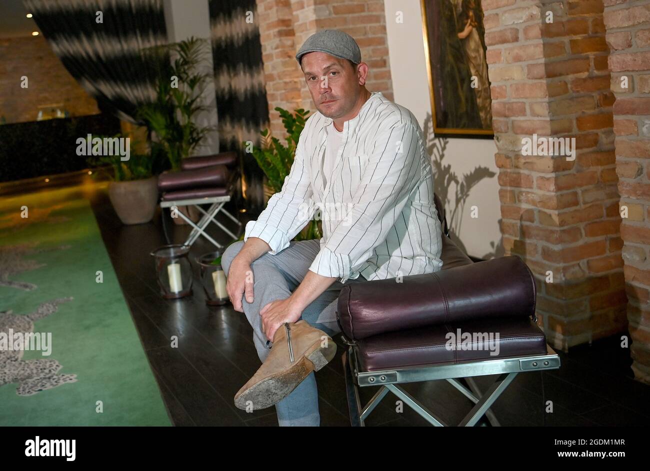 11 August 2021, Berlin: Sebastian Bezzel, actor on the sidelines of a ...