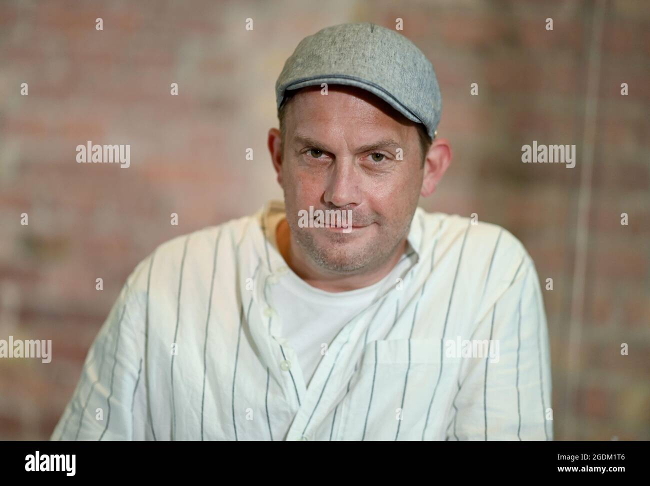 11 August 2021, Berlin: Sebastian Bezzel, actor on the sidelines of a ...