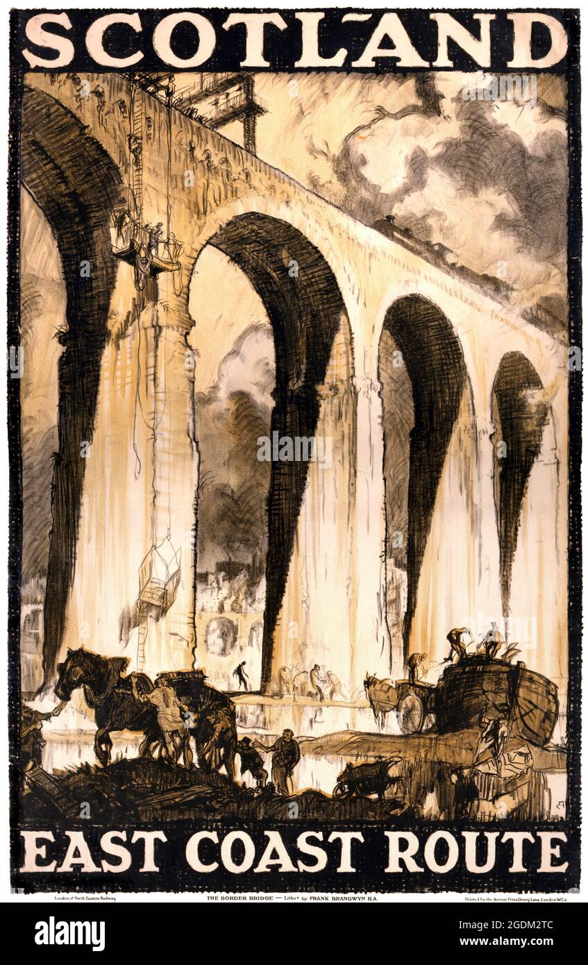 Bridge vintage poster Cut Out Stock Images & Pictures - Alamy
