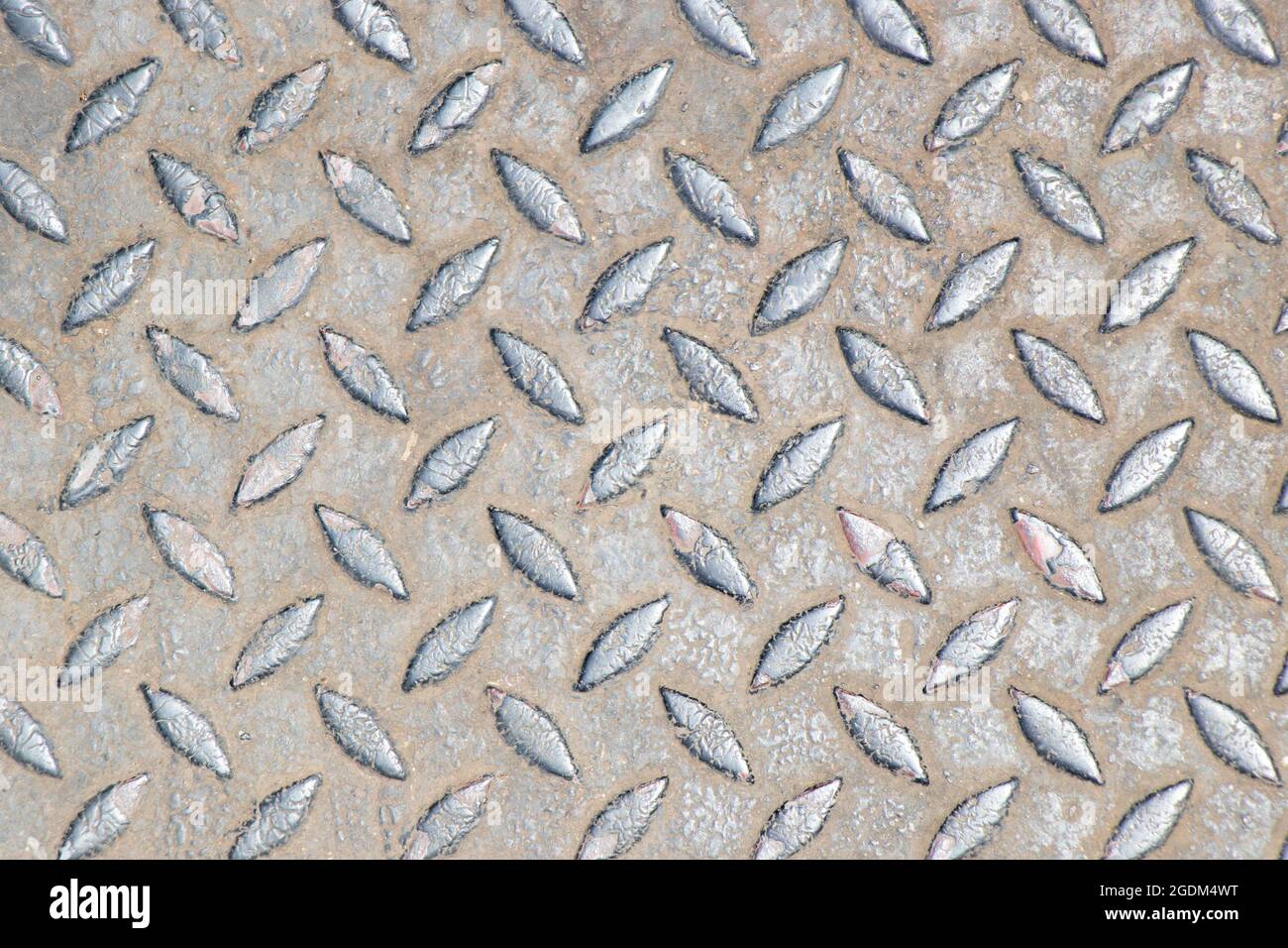 Rust silver color diamond metal plate textured background Stock Photo ...