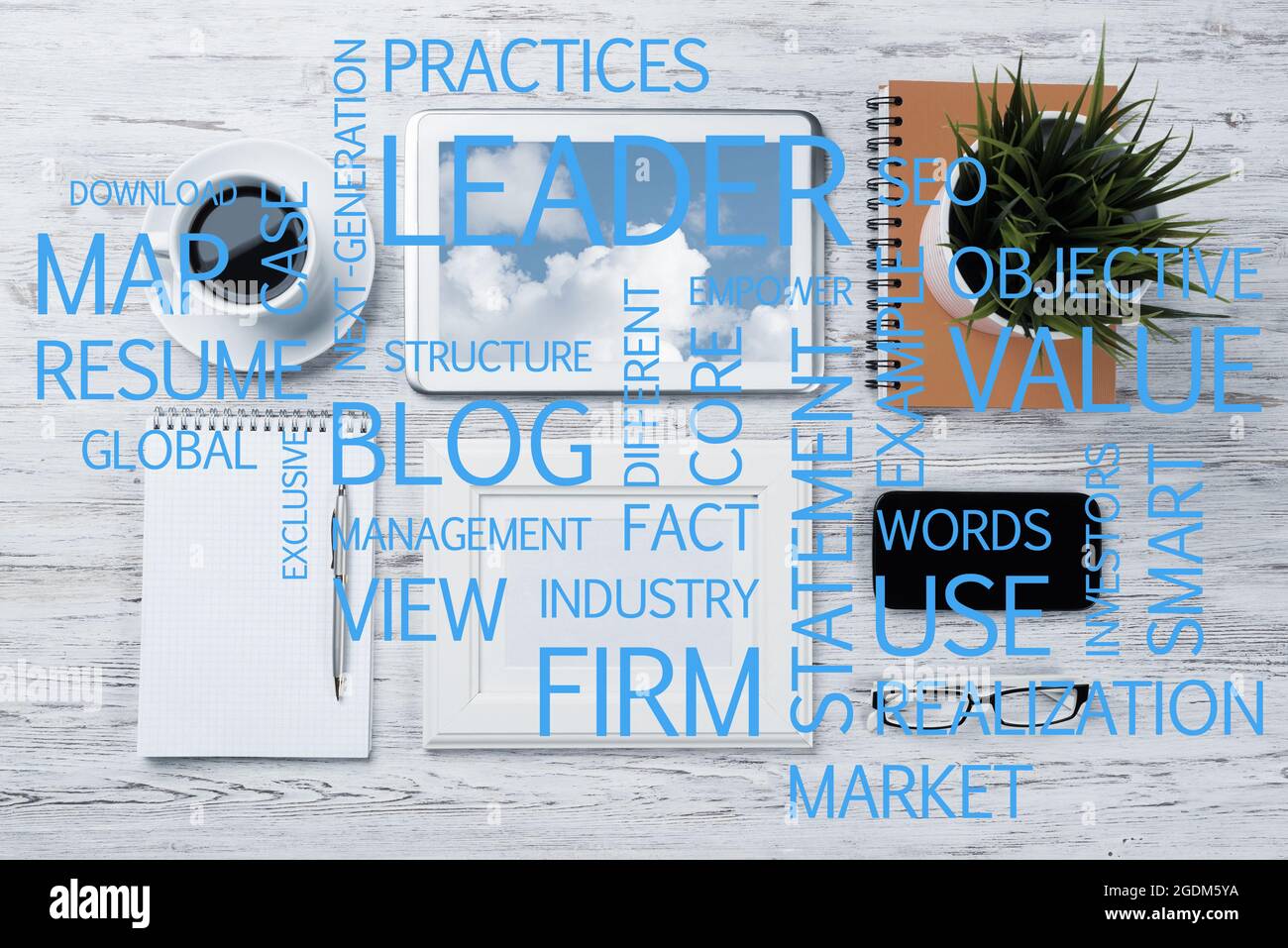 Modern workplace concept Stock Photo - Alamy