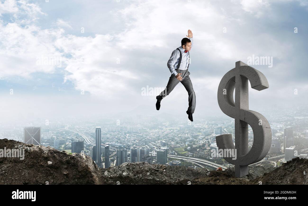 Global business and money concepts. Falling dollar currency Stock Photo ...