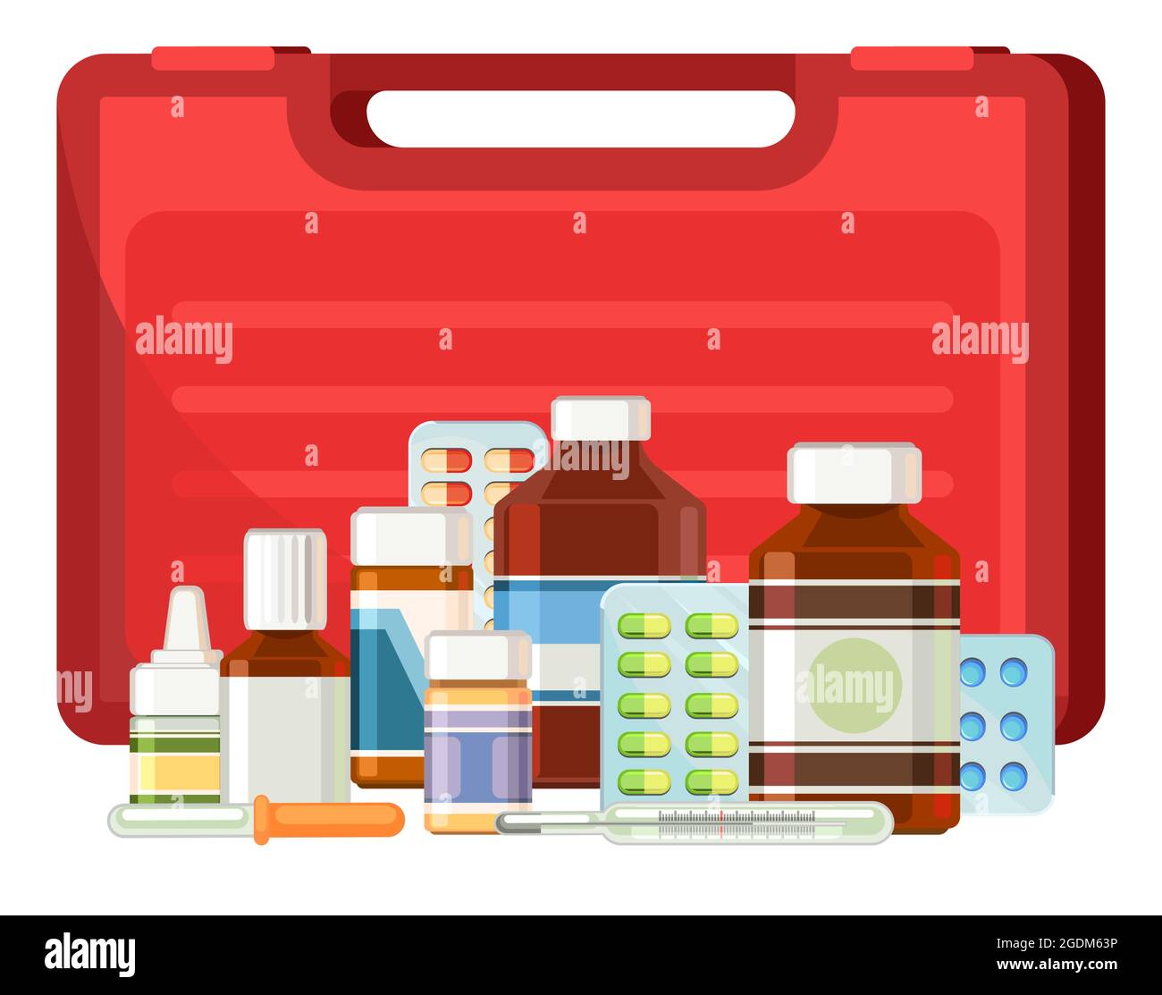 Pill box thermometer container glass hi-res stock photography and ...