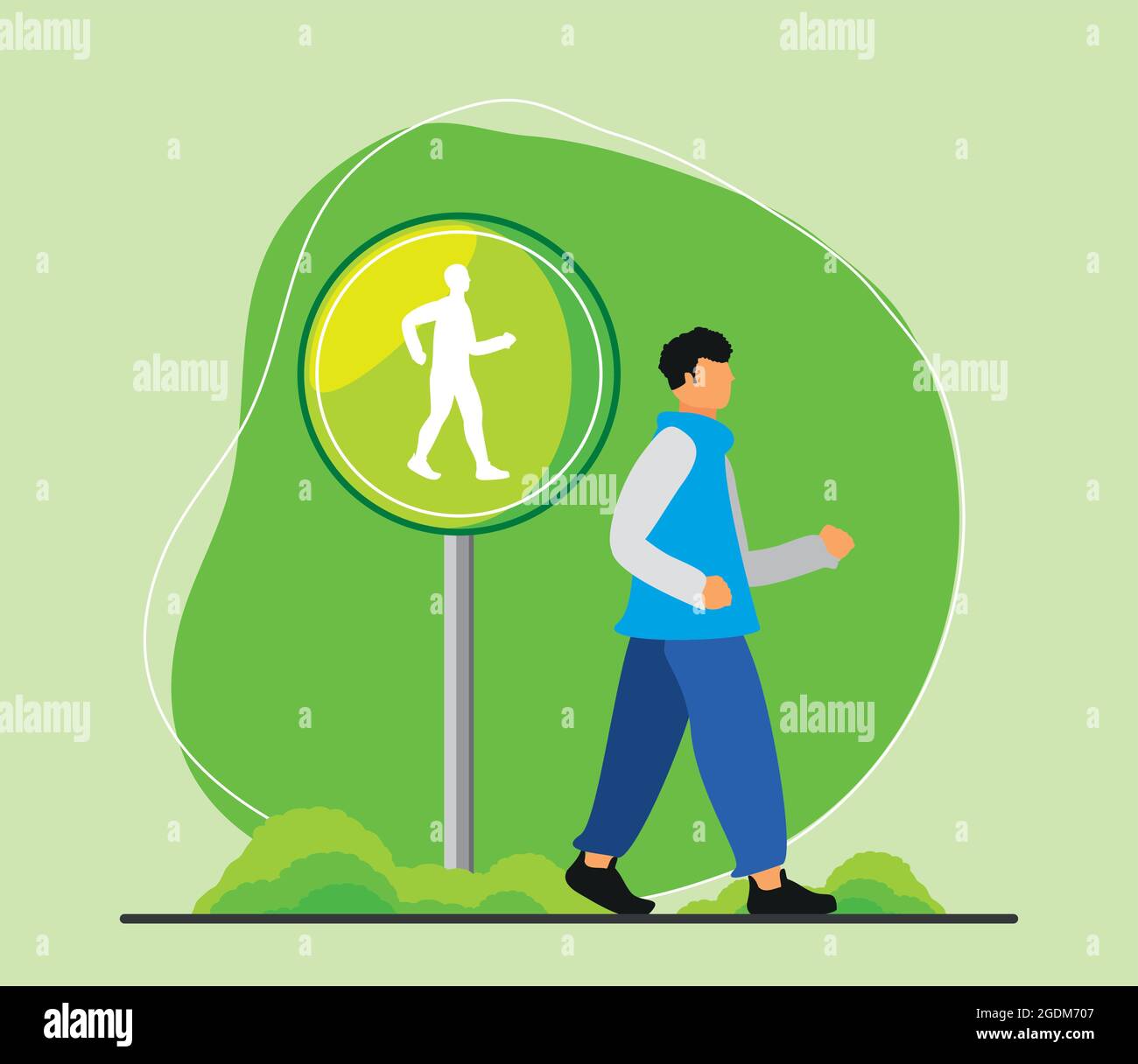 pedestrian walking on the street Stock Vector Image & Art - Alamy