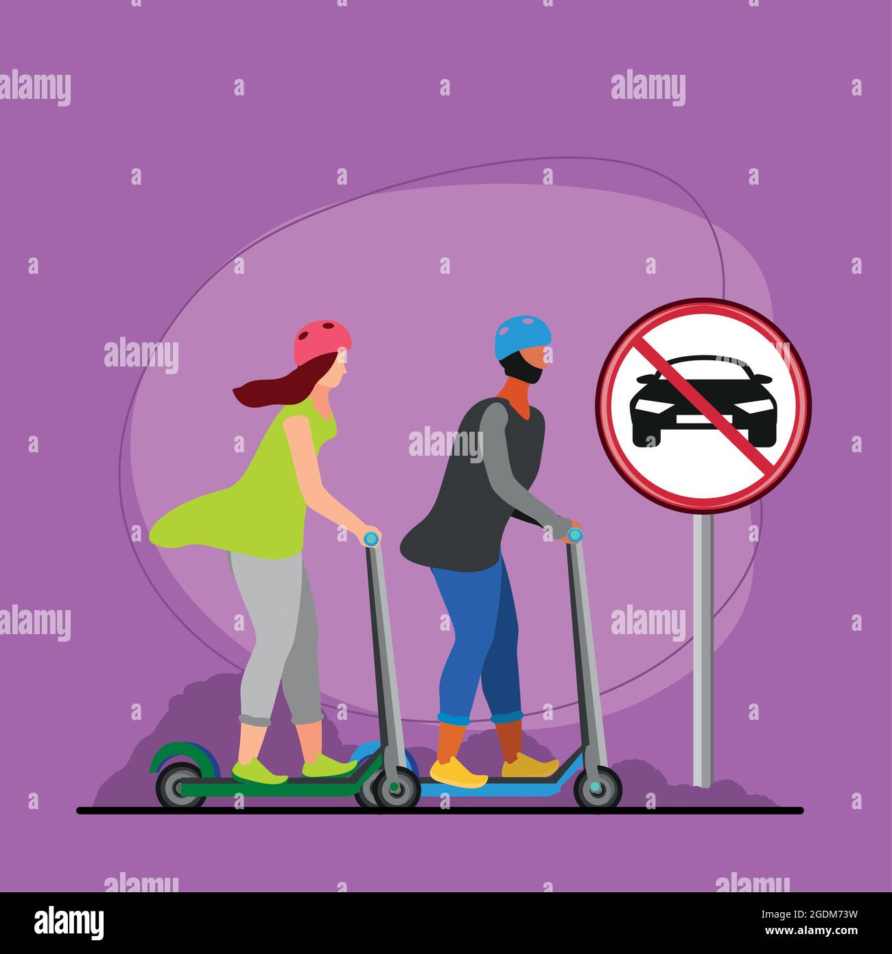 car free day Stock Vector Image & Art - Alamy