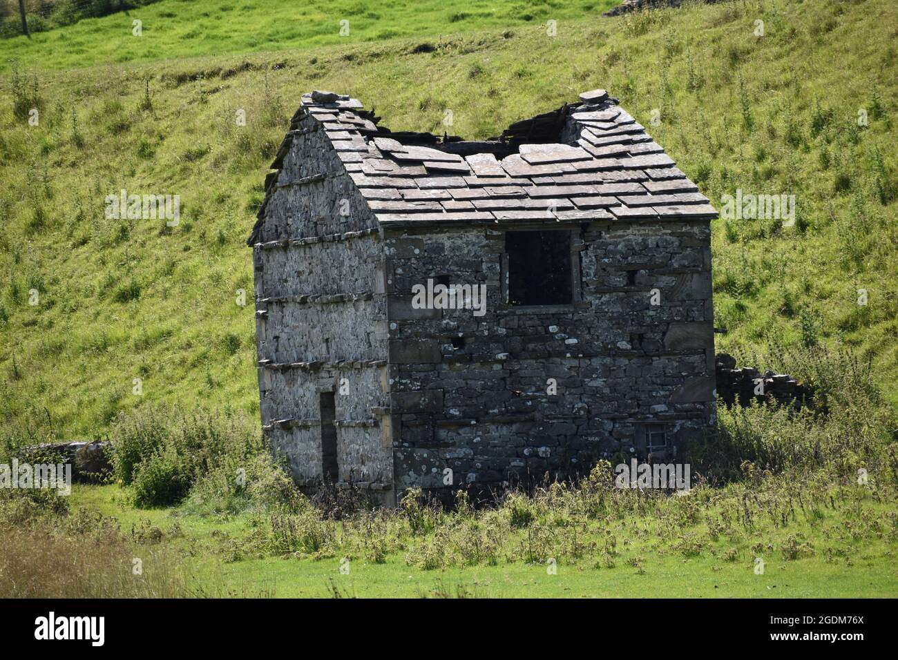 Stone buildings in the Yorkshire Dales Stock Photo - Alamy