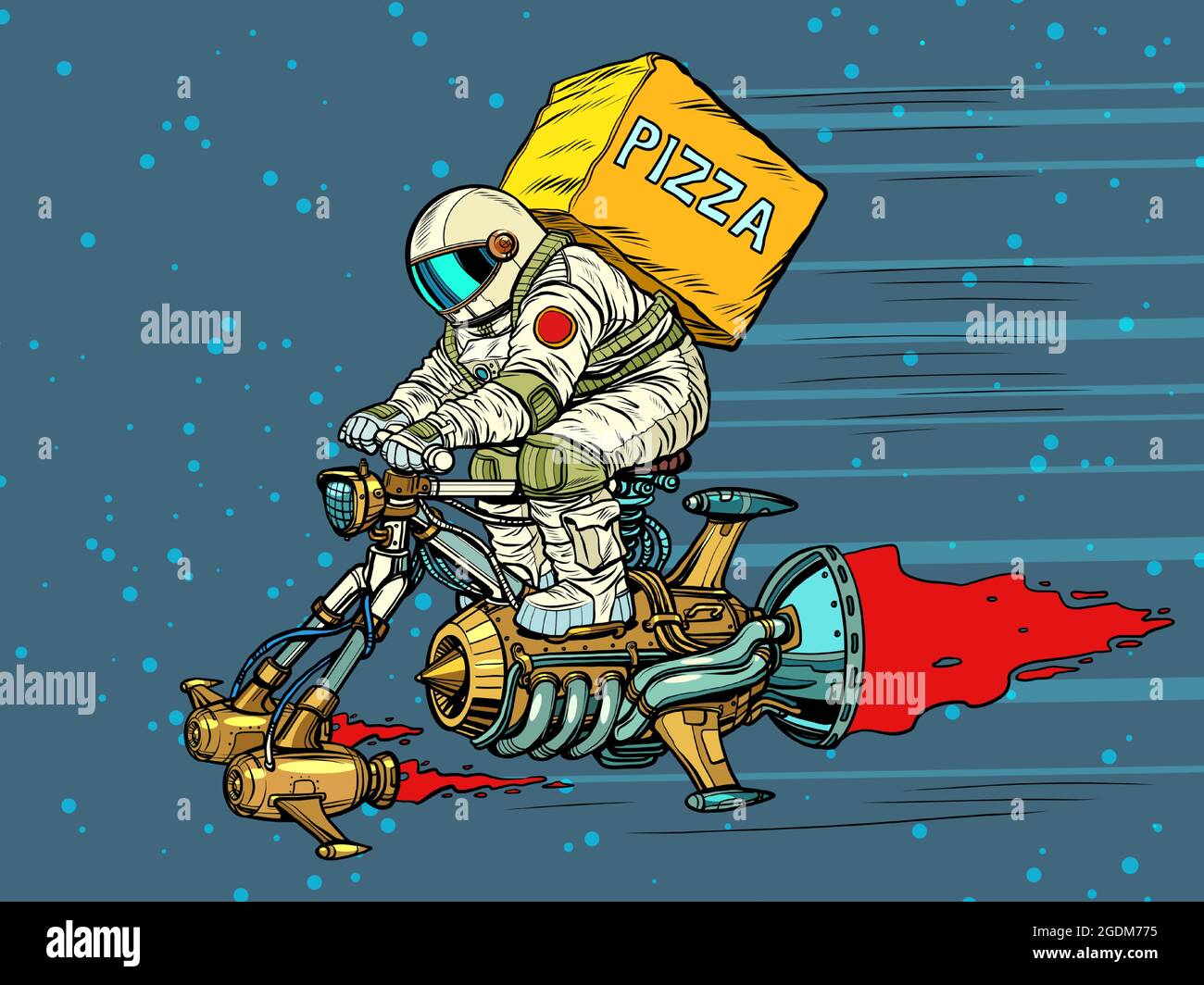 An astronaut courier delivers pizza to the spacecraft. Food Science ...