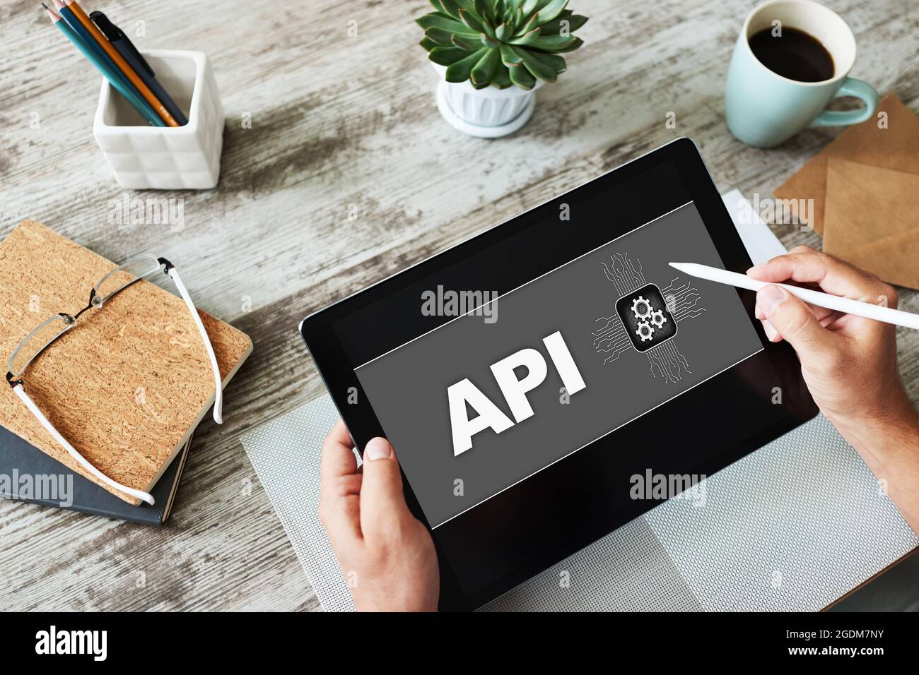 API application programming interface. Internet and technology concept ...