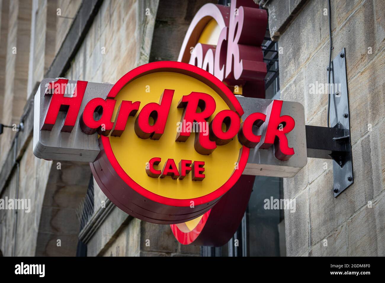Hard Rock Cafe Newcastle signage Stock Photo - Alamy