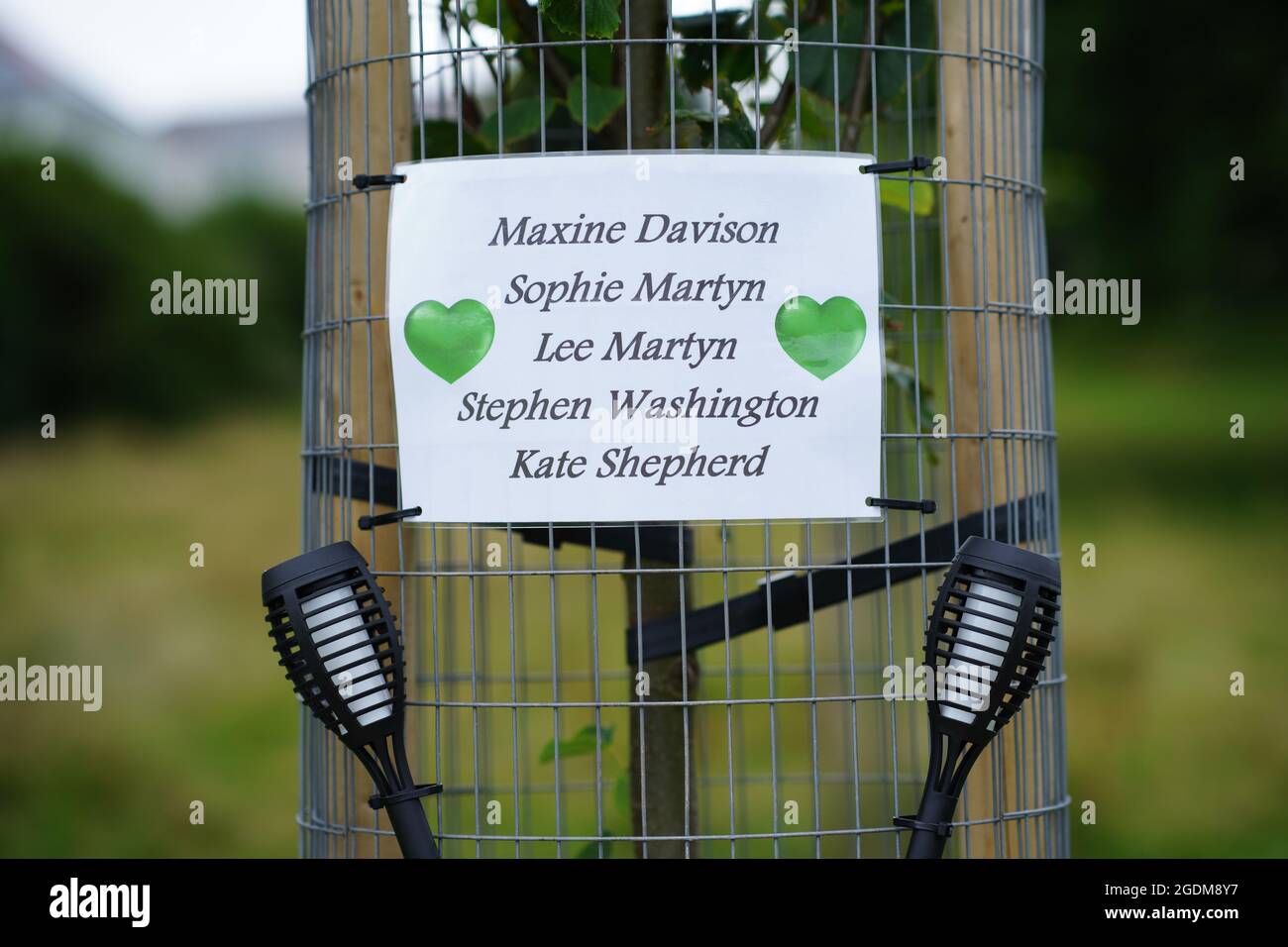 Tributes left in the Keyham area of Plymouth where six people ...